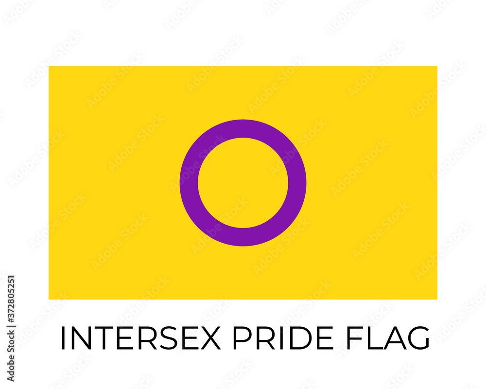 Intersex Pride Flag. Symbol of LGBT community. Vector flag sexual ...