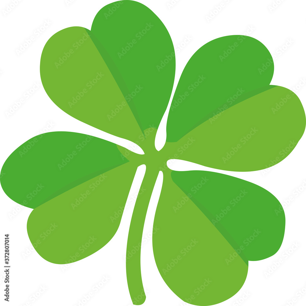 Vector illustration of a four leaf clover Stock Vector | Adobe Stock