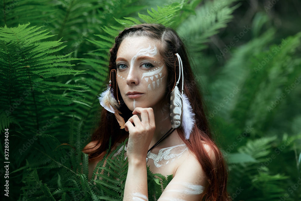A Sensual Portrait Of A Russian Girl With Naked Shoulders Posing In The