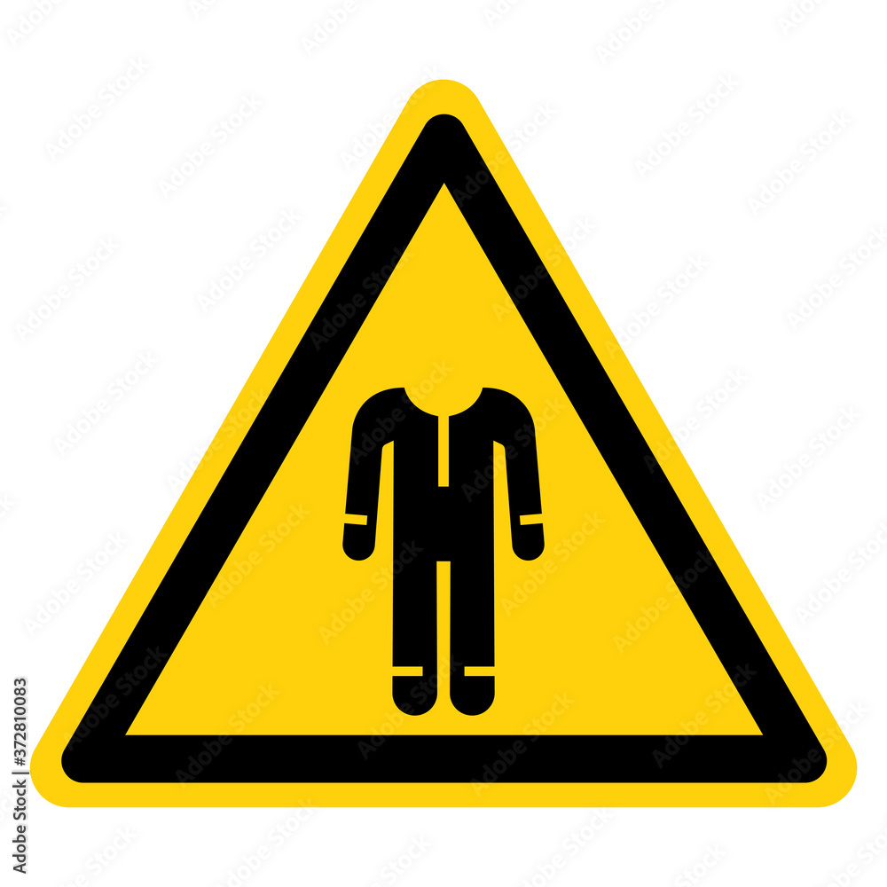 Warning Wear Protective Clothing Symbol Sign ,Vector Illustration ...