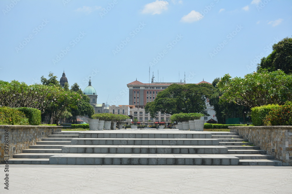 Plaza moriones at Intramuros in Manila, Philippines Stock Photo | Adobe ...