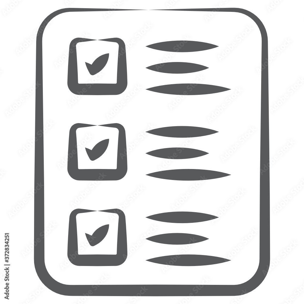 Healthcare checklist, medical list for medicines icon doodle vector ...