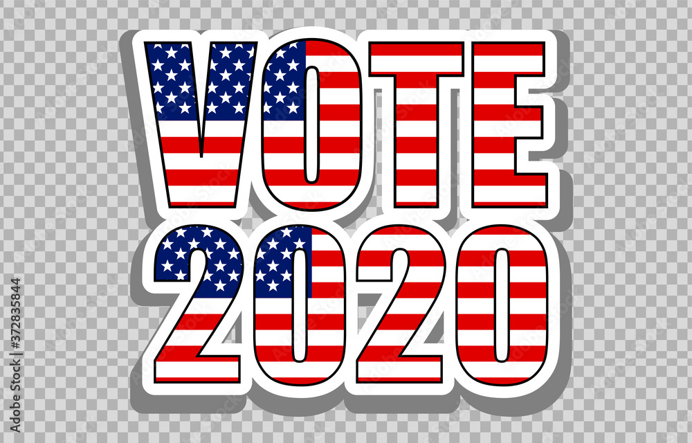 american elections vote vector illustration set. collection of badge ...