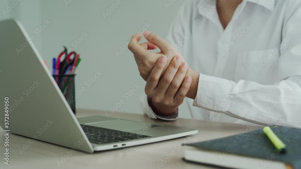 The pain of the wrist muscles in using the computer too. Office ...
