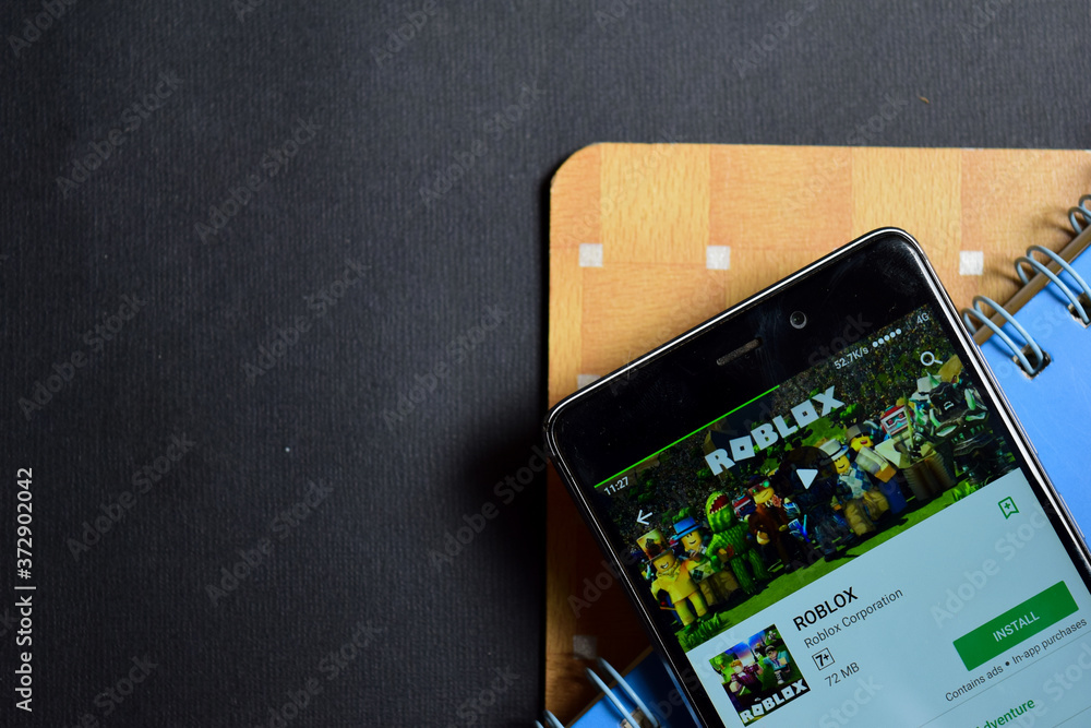 ROBLOX dev app on Smartphone screen. ROBLOX is a freeware web browser ...