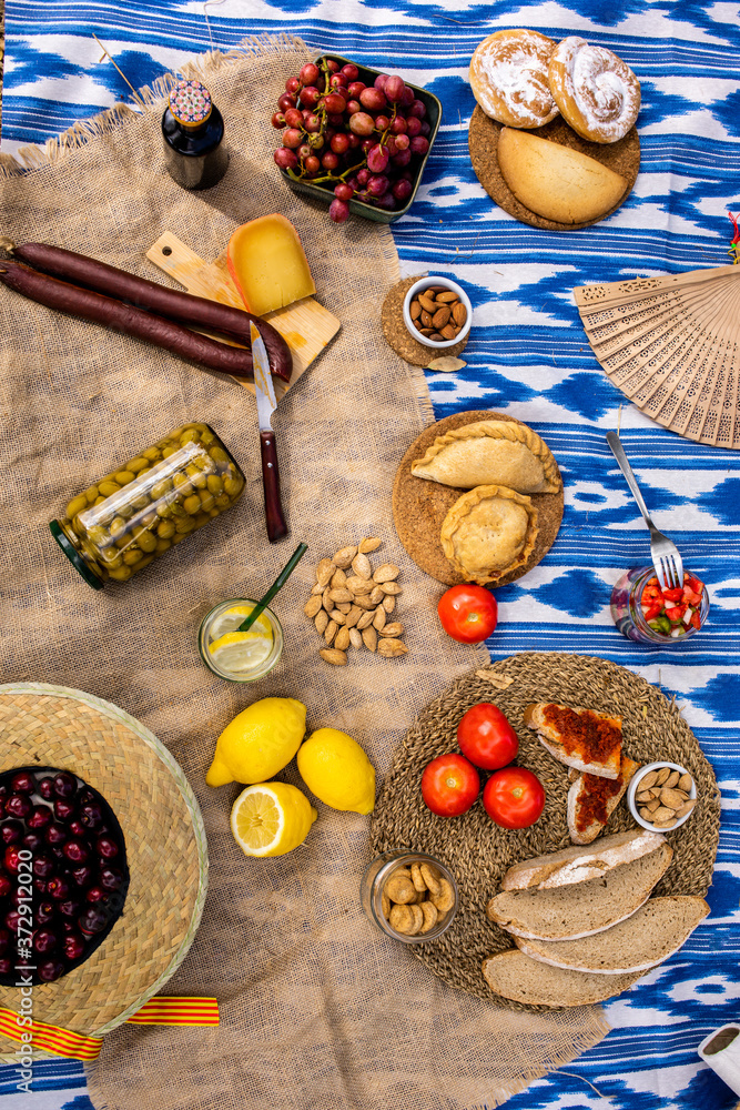 Traditional Majorcan food. Typical cuisine of the Balearic Islands ...
