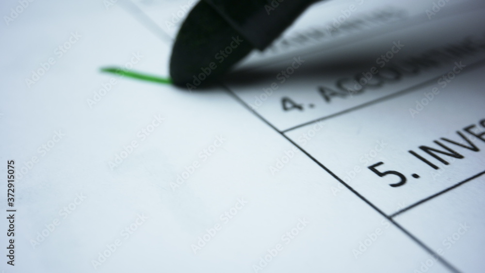 Maker drawing check sign in document. Checklist document of finished ...