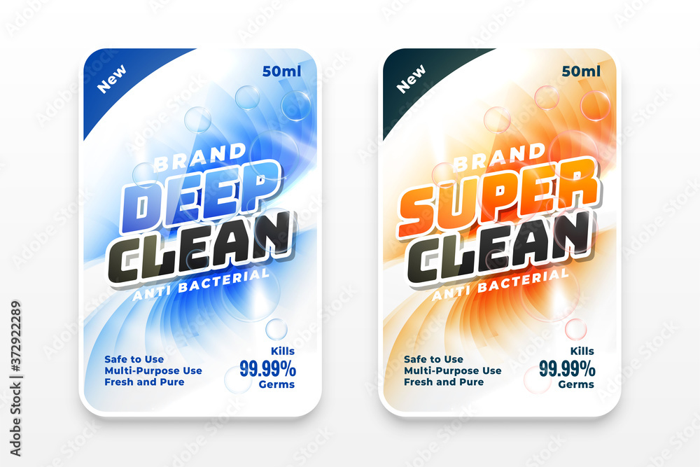 Photo & Art Print super cleaner and disinfectant labels set of two ...