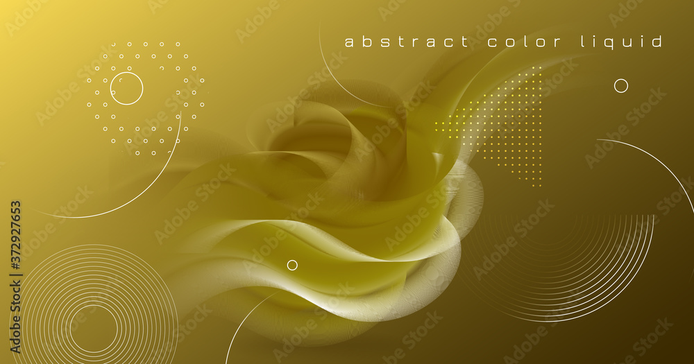 Gold Gradient Background Wave Graphic Motion Stock Vector Adobe Stock