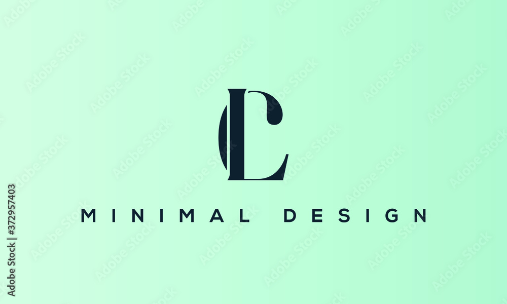CL letter logo alphabet monogram icon symbol Stock Vector | Adobe Stock