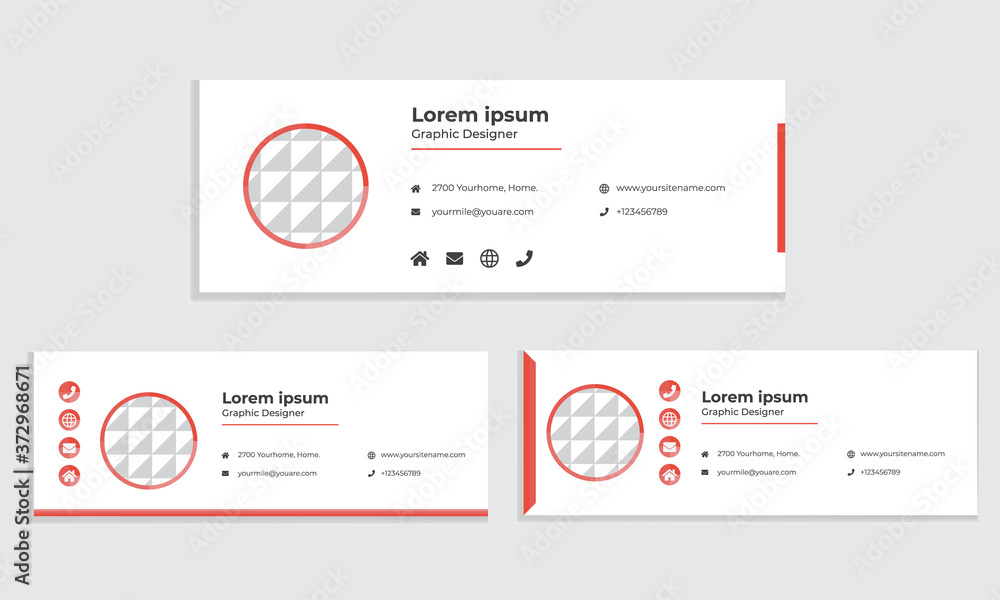 Simple Email Signature Stock Vector | Adobe Stock