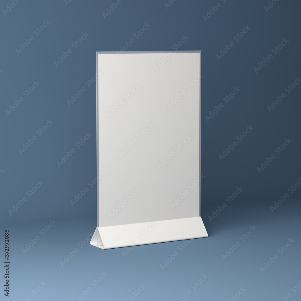 Transparent plastic and acrylic advertising menu holder, table holder ...