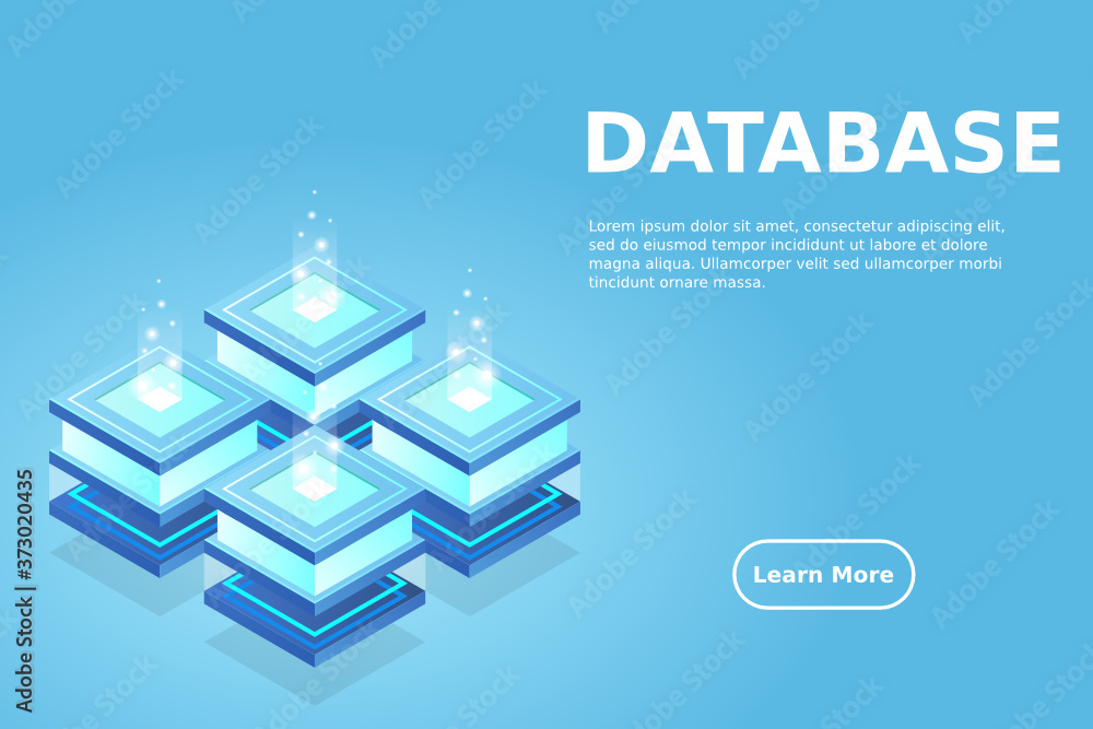 Data center, server room. Concept of cloud storage, data transfer and ...