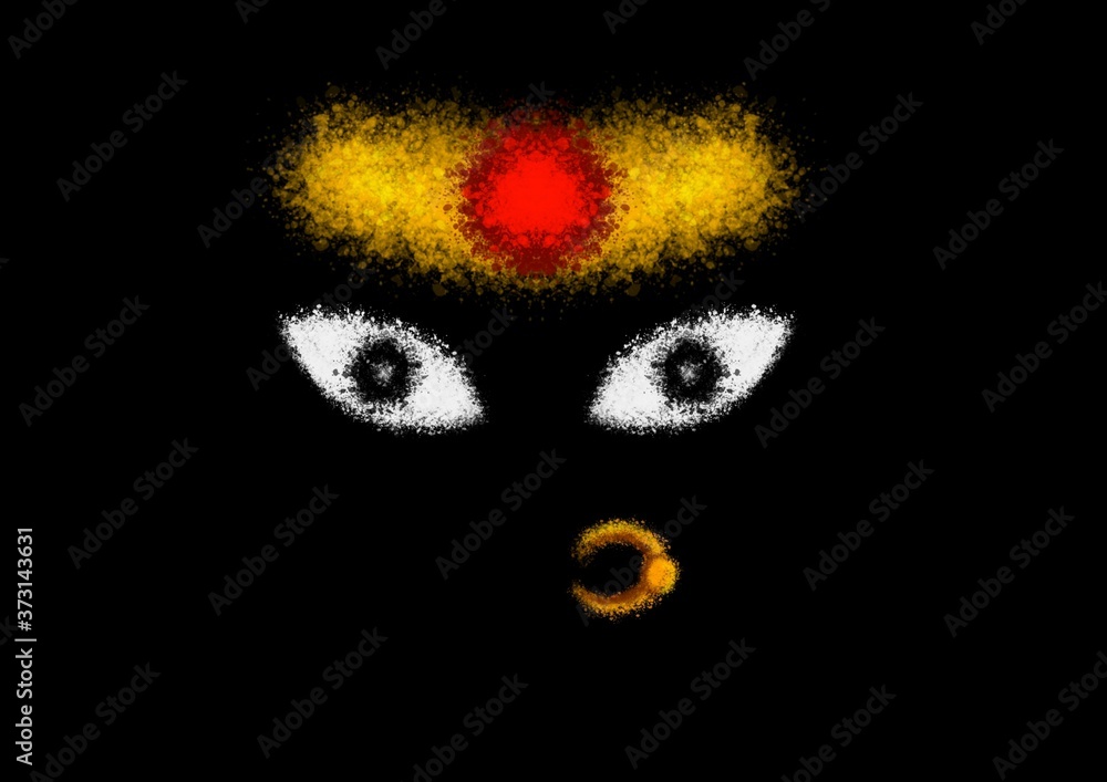 Maa Kali Digital artwork Stock Illustration | Adobe Stock