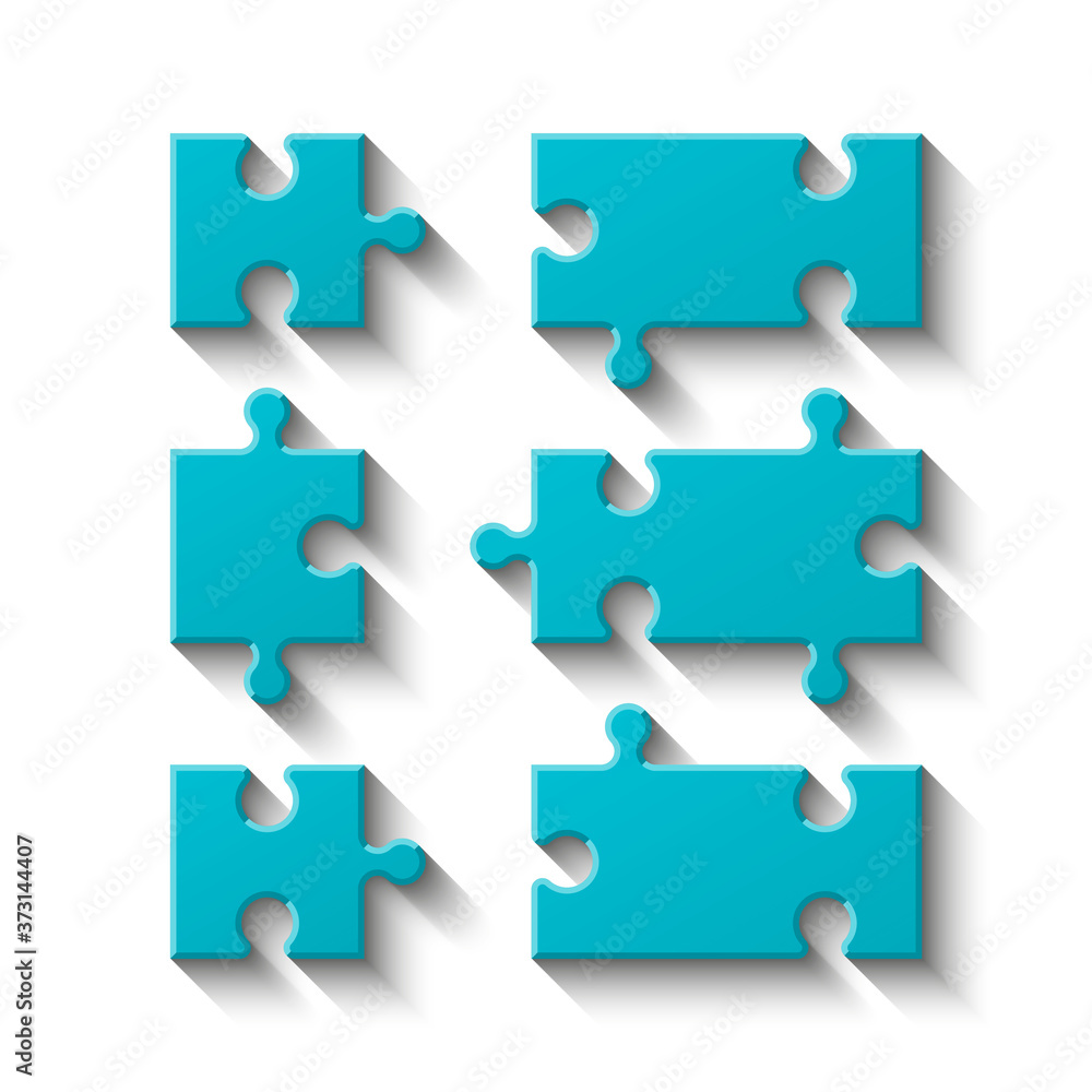 Background puzzle pattern. Simple six piece puzzle wallpaper template ...