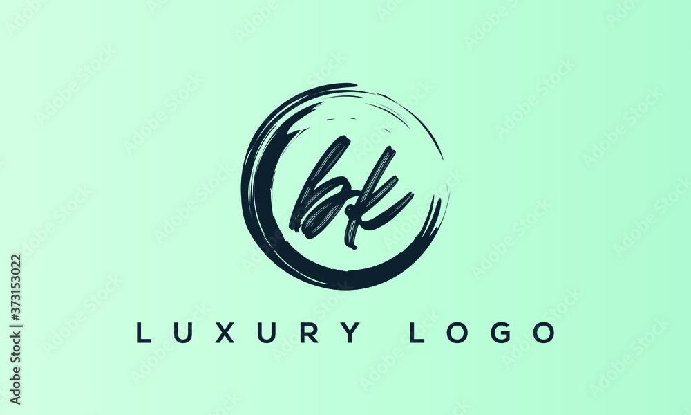BK ,KB ,B ,K Letter Logo Design with Creative Modern Trendy Typography ...