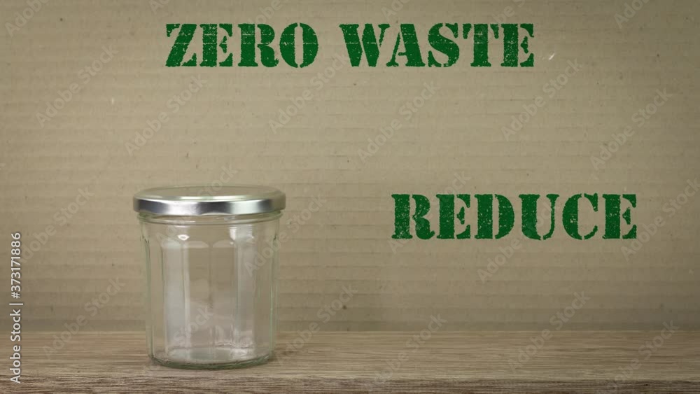 stop motion animation, Zero Waste management, illustrated in 6 jars ...