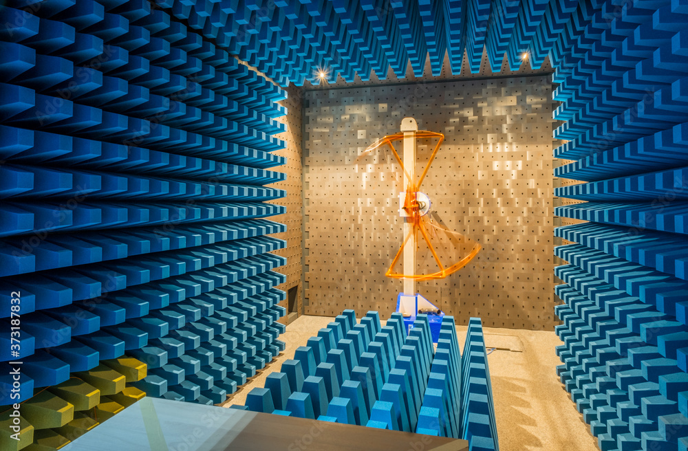 Fully anechoic chamber Stock Photo | Adobe Stock