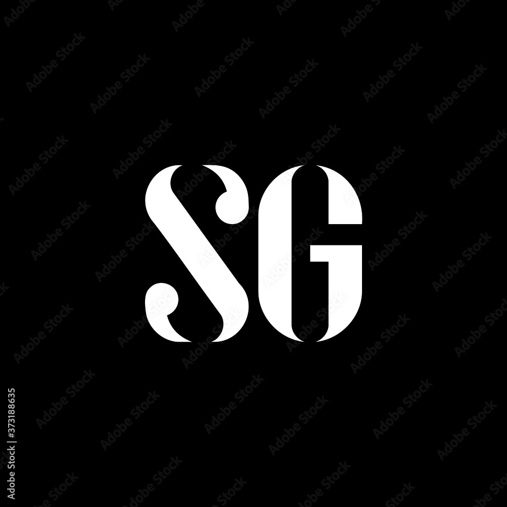 SG S G letter logo design. Initial letter SG uppercase monogram logo ...