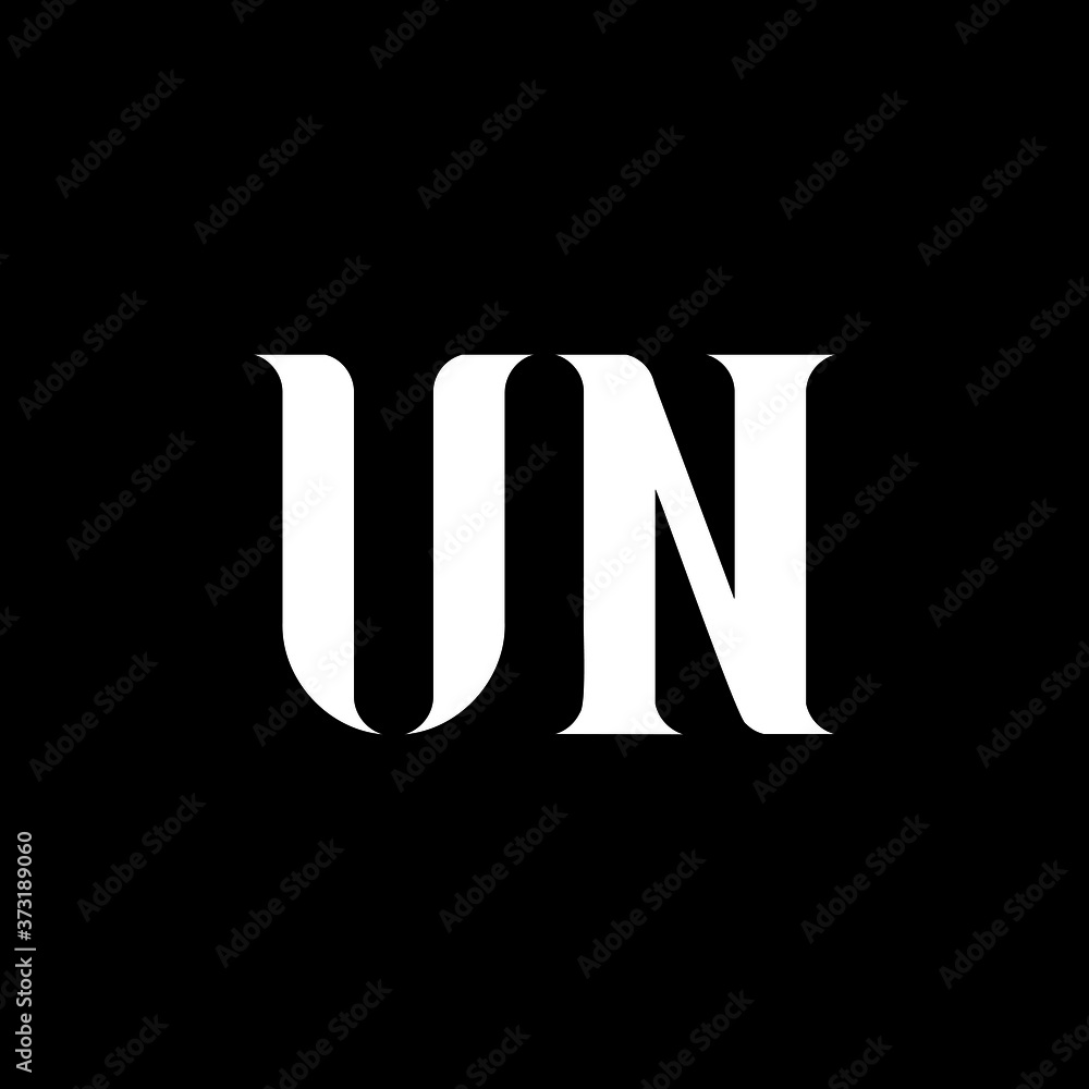 UN U N letter logo design. Initial letter UN linked circle uppercase ... UN U N letter logo design. Initial letter UN linked circle uppercase ...