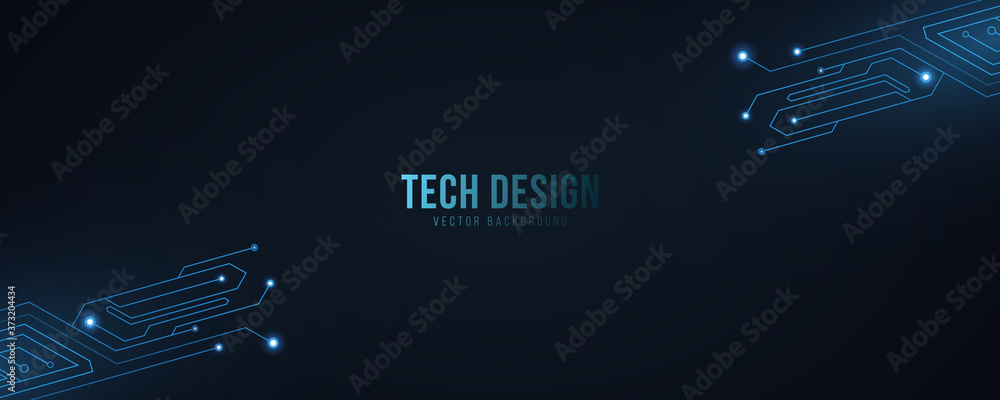 High technology abstract background with computer circuit. Futuristic ...