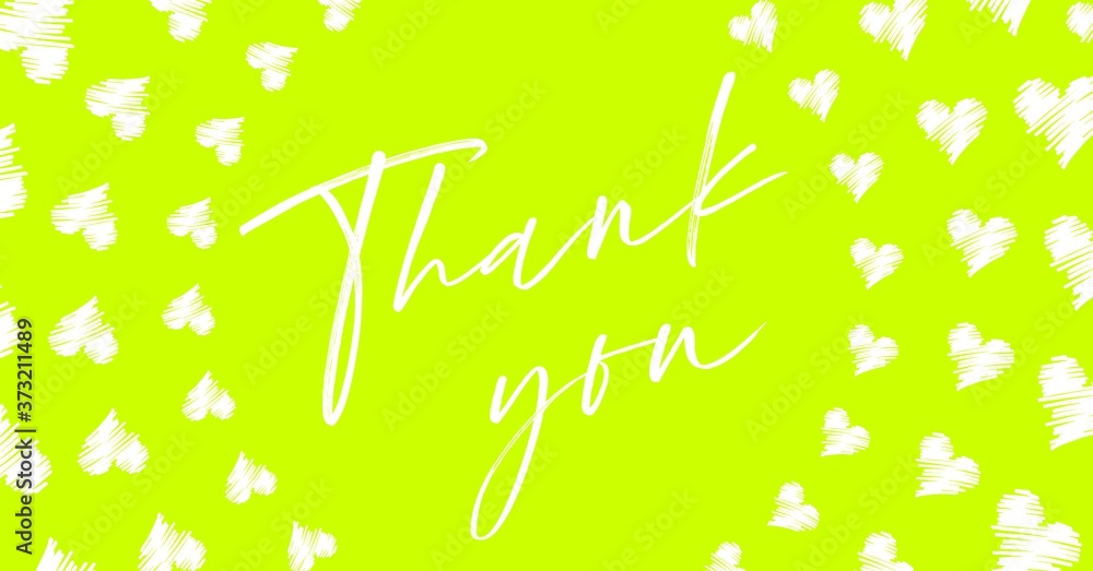 Thank You Card. Hand Written Lettering for Title, Heading, Photo ...