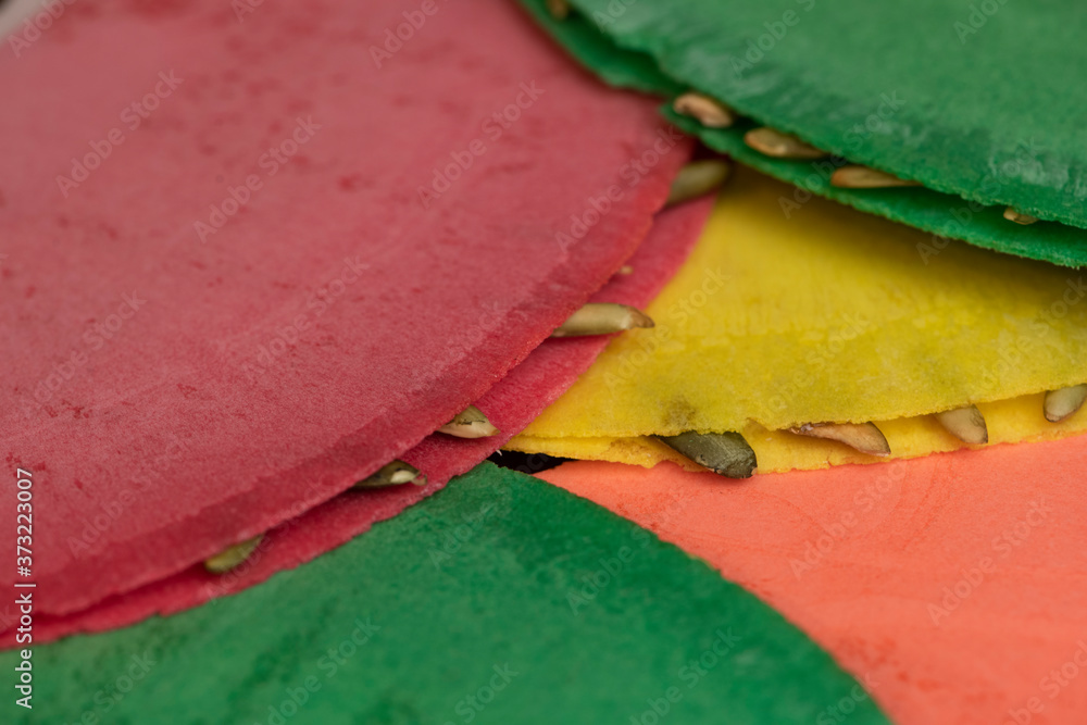 Obleas mexicanas dulce colores Stock Photo | Adobe Stock