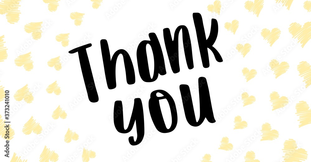 Thank You Card. Hand Written Lettering for Title, Heading, Photo ...