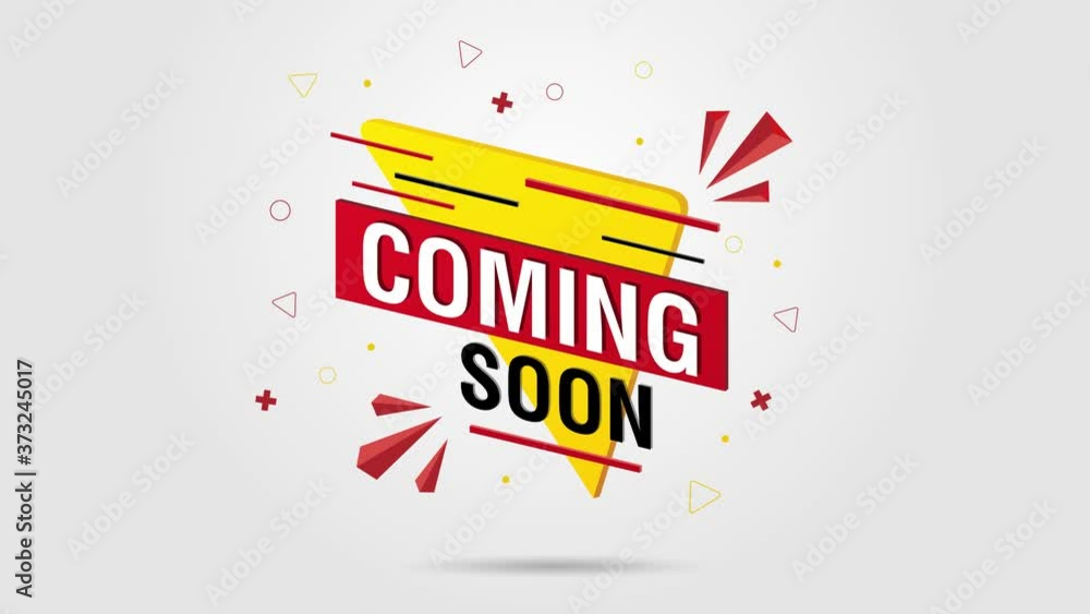 Coming Soon banner Animation for Green Screen or Color key Stock Video ...