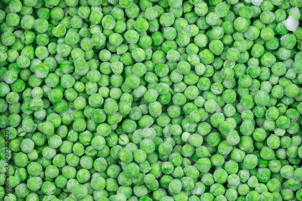Frozen green peas texture background. ice peas background for food ...