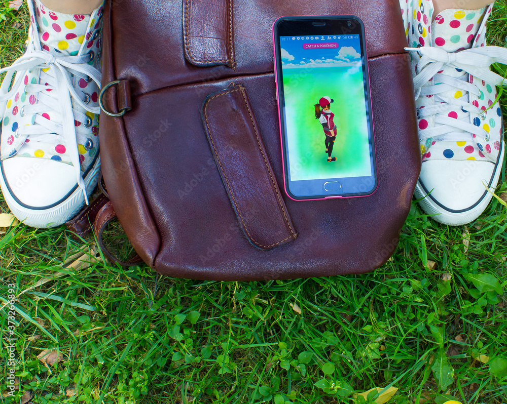 Kiyv, Ukraine - July 23, 2016: The hit augmented reality smartphone app ...