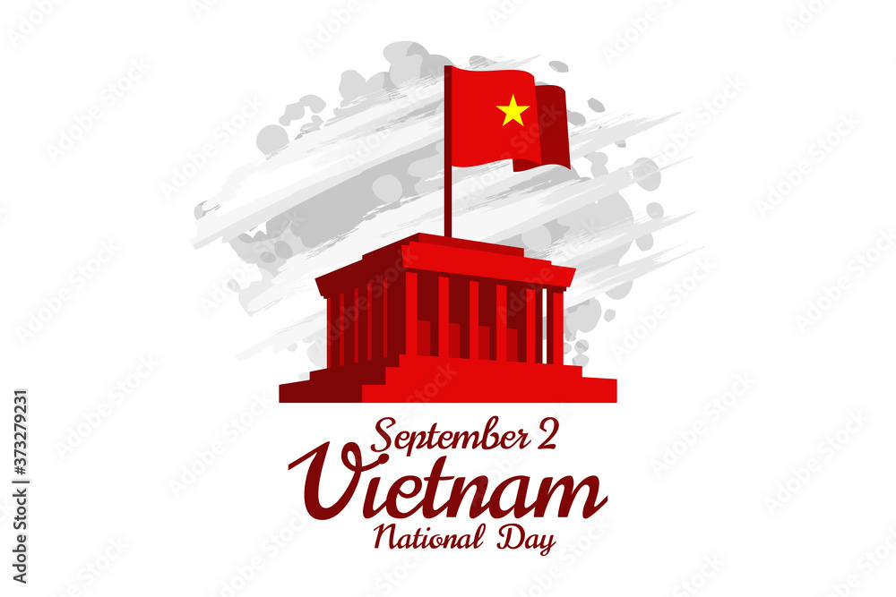 September 2, National day of Vietnam vector illustration. Suitable for ...