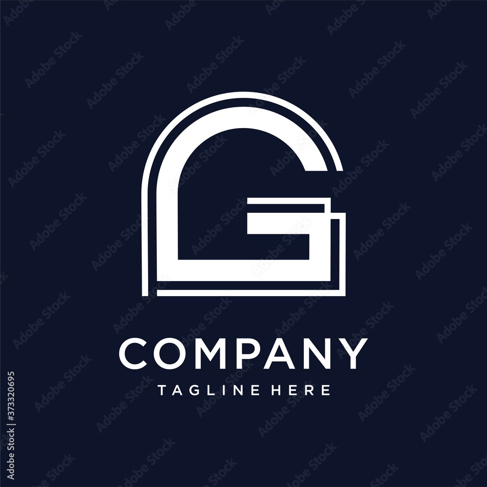 Letter logo with letter G and modern style part 6, company, modern ...
