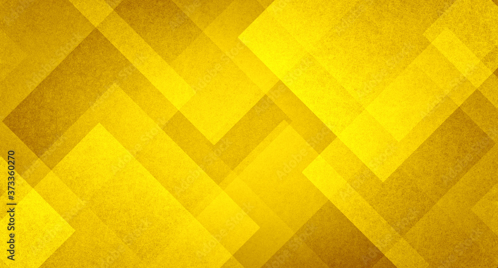 abstract gold background, yellow diamond and square shapes with texture ...