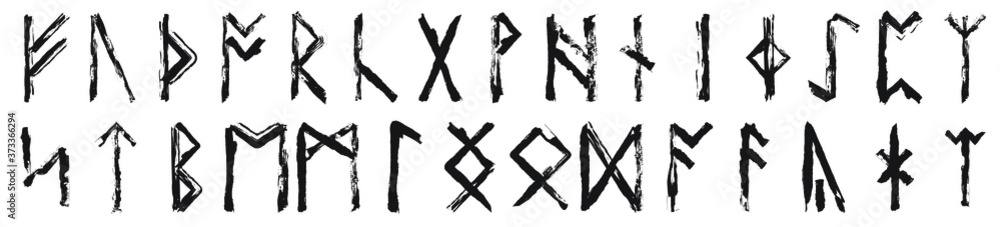 Poster Set of the Anglo-Saxon runes – Wall Art | UkPosters