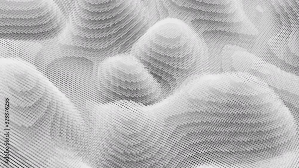 Fractal background from layered animated circles. Topographic map ...