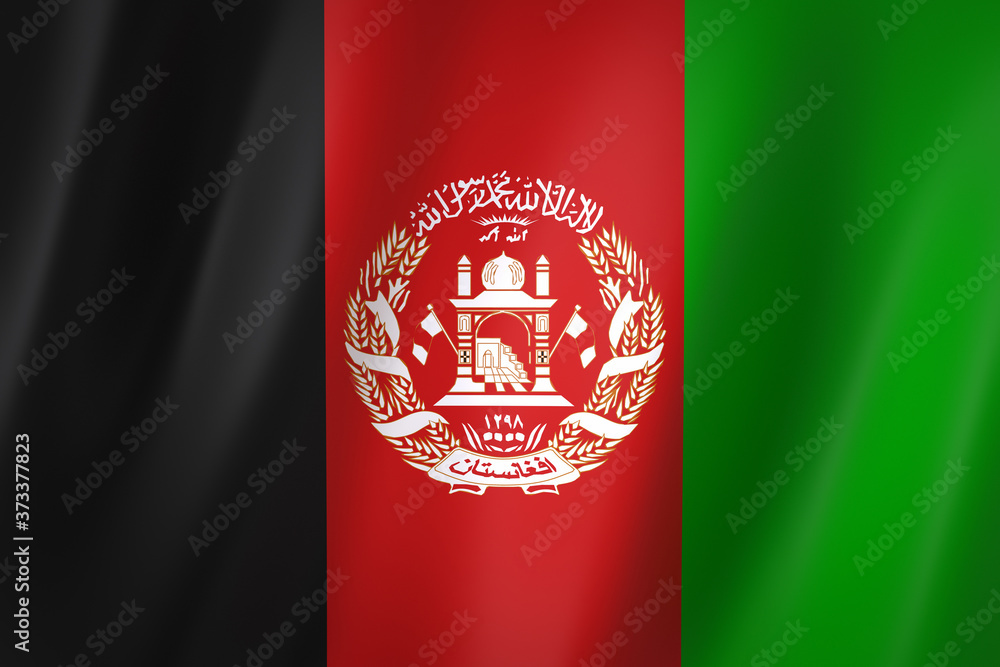 Afghanistan flag, 3d render,8K Stock Illustration | Adobe Stock