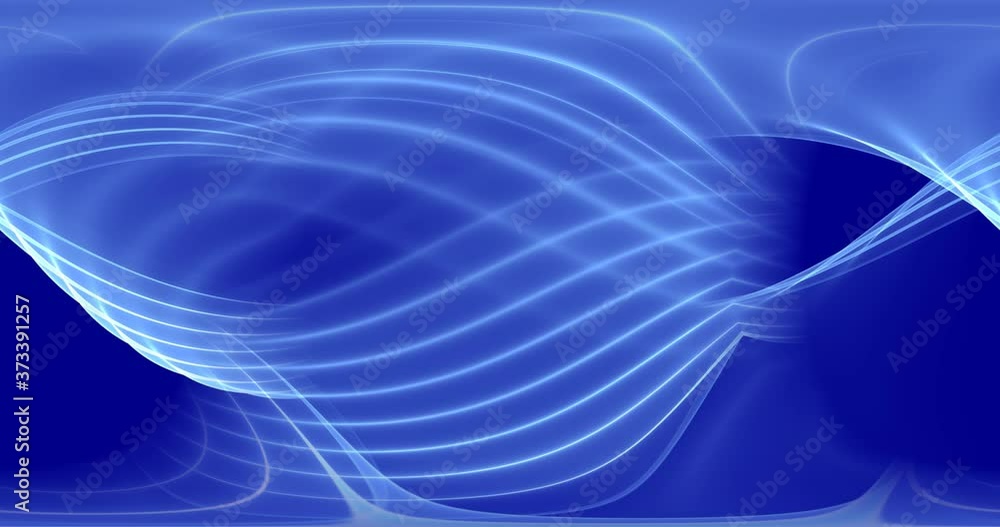 4k 3D animation of rows of colorful blue lines. Geometry pattern motion ...