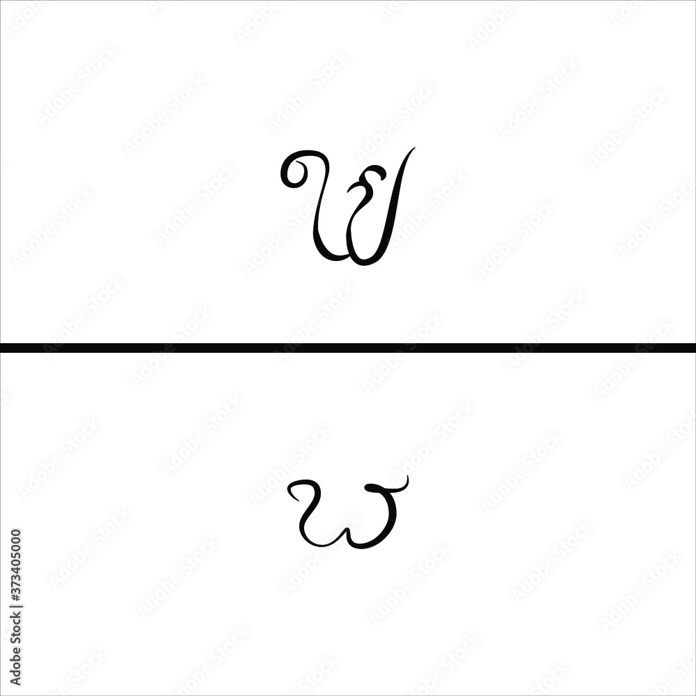 W letter logo abstract design with vector graphic.W letter logo ...