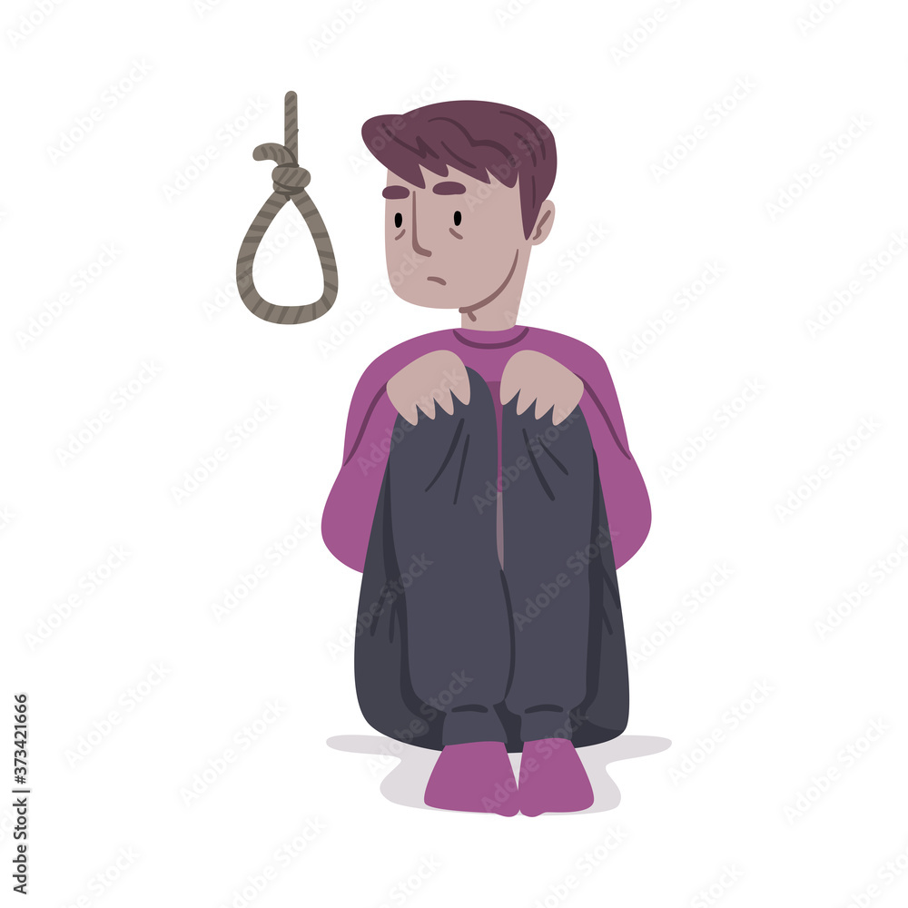 Desperate Guy Thinking of Suicide, Boy Having Negative Thoughts for ...