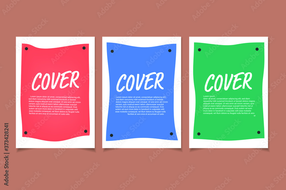 A4 vector template simple cover for design work such as report, poster ...