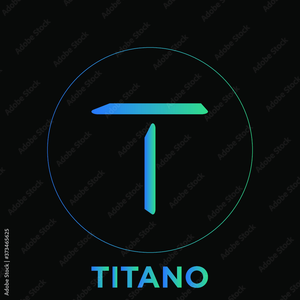 Titano - Logo - Lettering Stock Vector | Adobe Stock