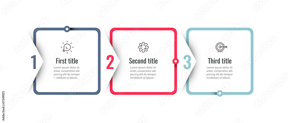 Vector Infographic design with 3 options or steps. Infographics for ...