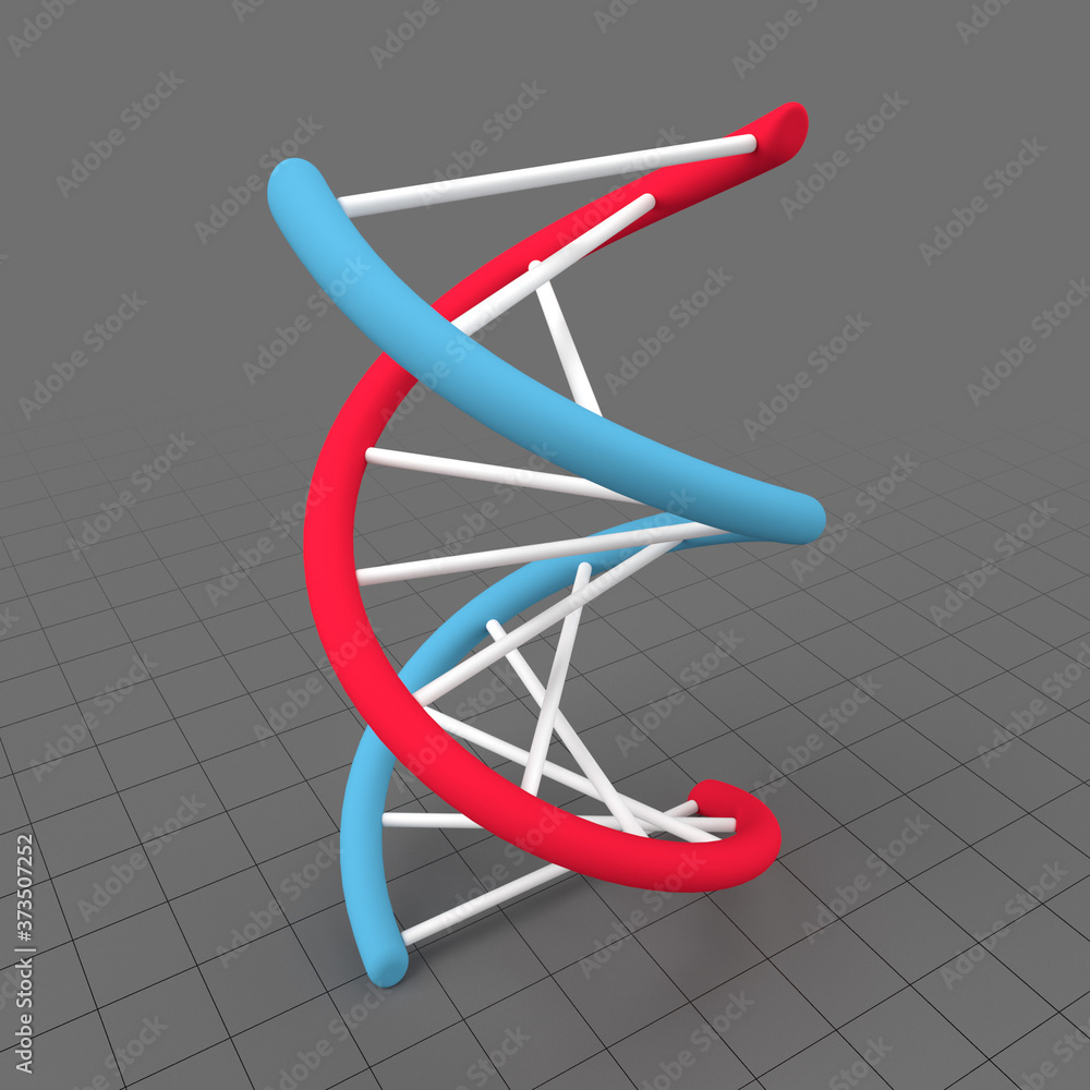 Stylized DNA Stock 3D asset | Adobe Stock