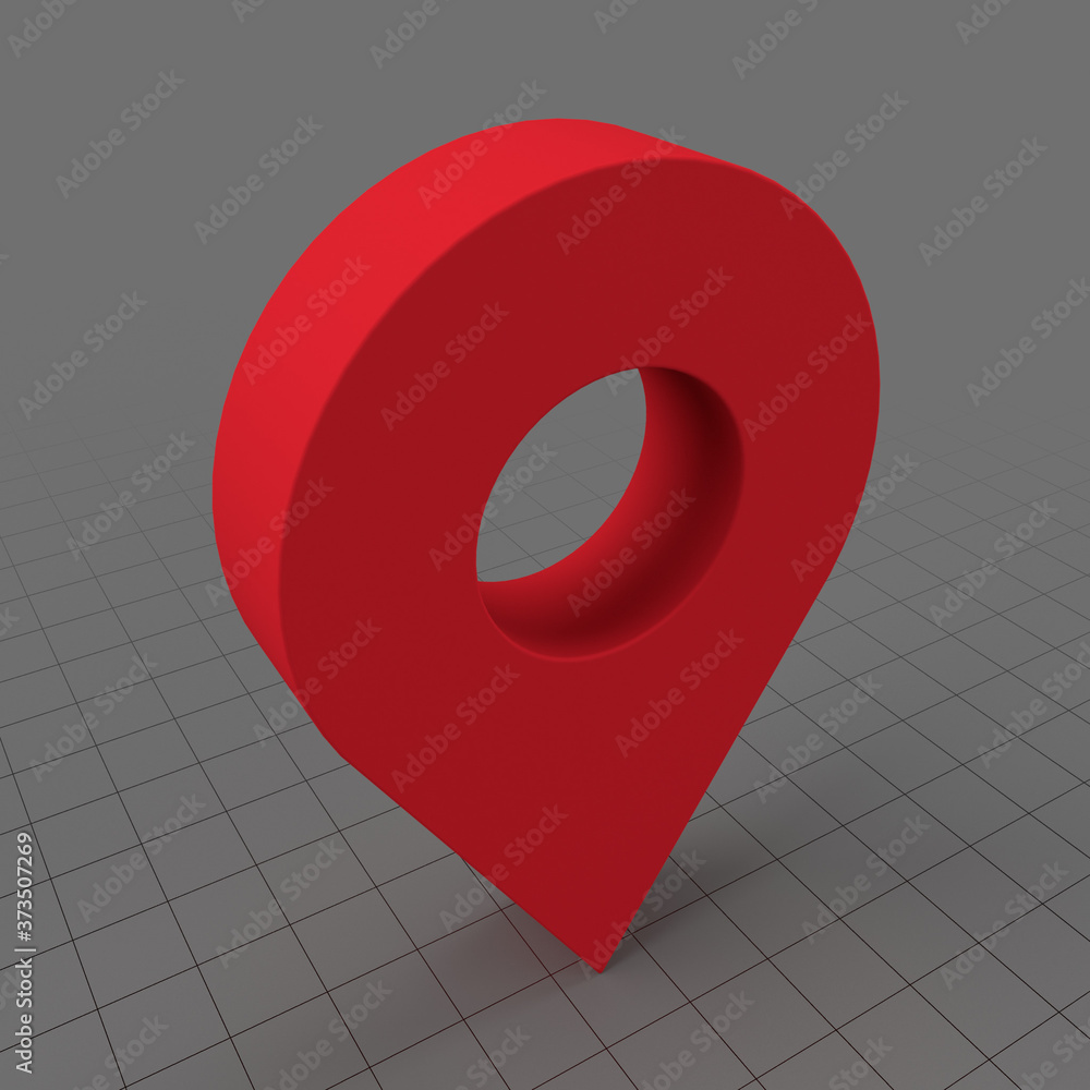 Location symbol Stock 3D asset | Adobe Stock