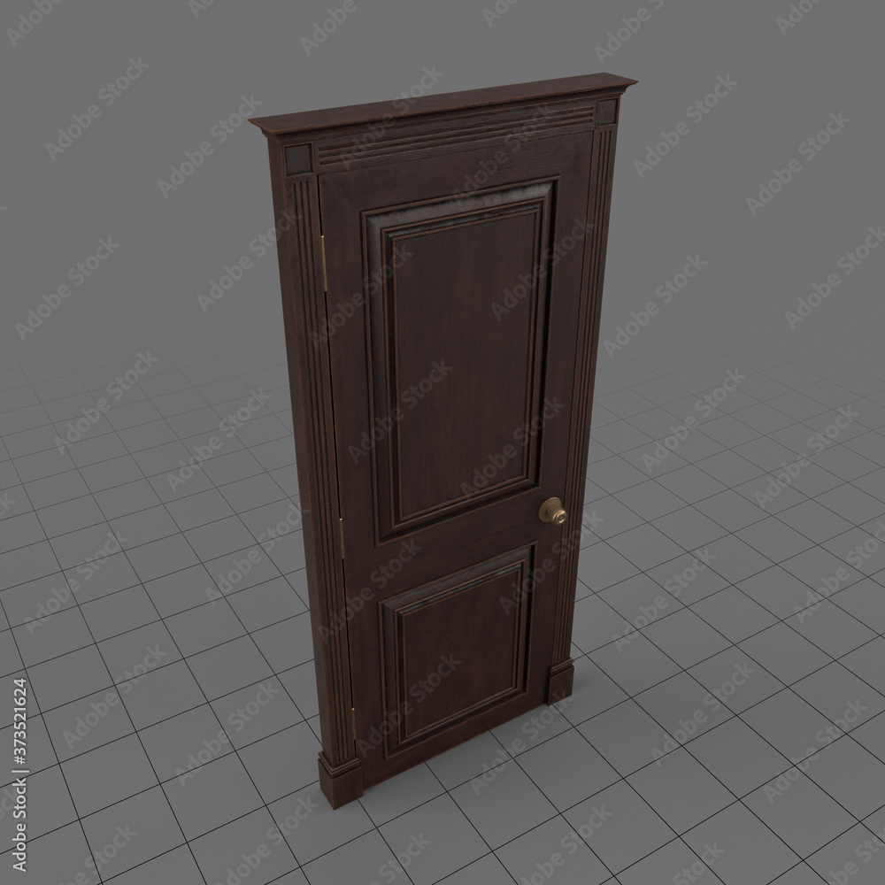 Small wooden door Stock 3D asset | Adobe Stock