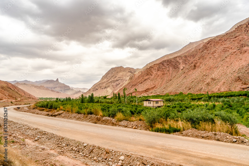 Iran, on the train between Tehran and the city of Sari. beautiful ...