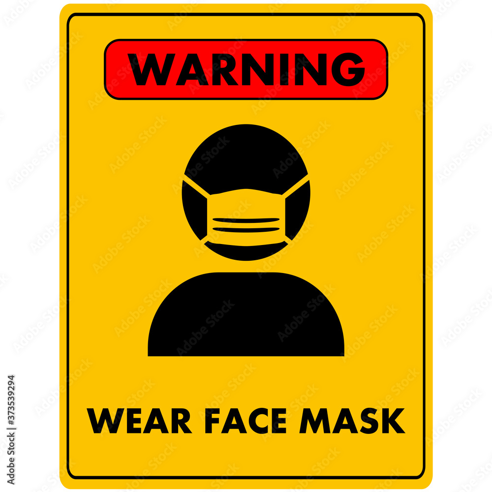 Safety sign. Protection sign. Corona Virus safety measures and ...