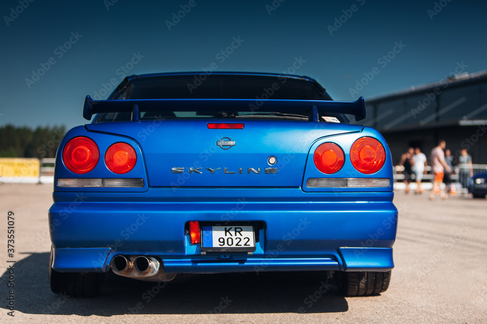 Nissan Skyline GTR R34 at the car show Stock Photo | Adobe Stock