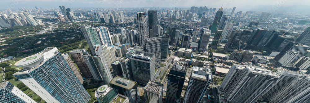 Bonifacio Global City, Taguig, Metro Manila - Panoramic aerial of Fort ...